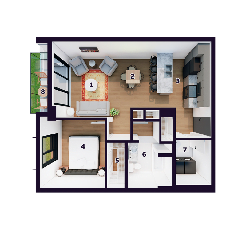 Dieppe Apartment Layout E - Majestik